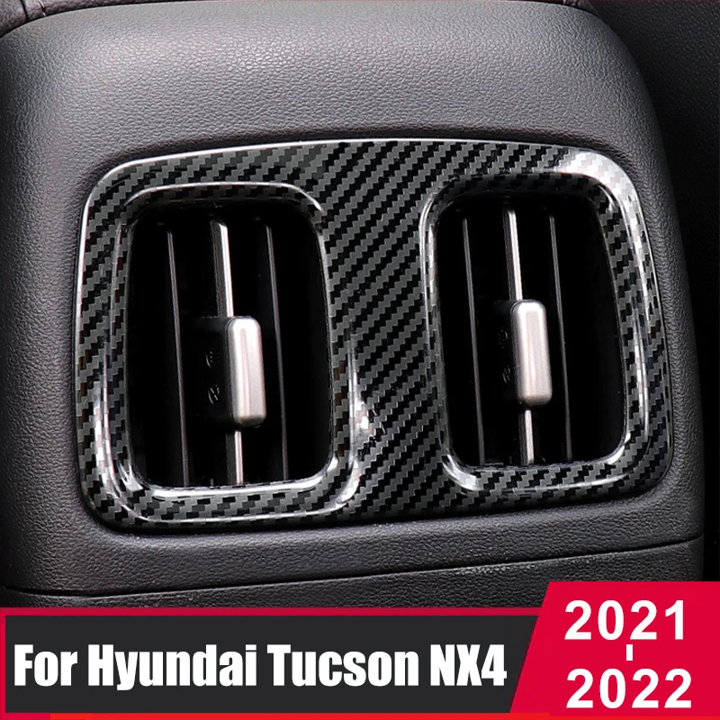 Hyundai Tucson NX4 2021 2022 자동차 암 레스트 박스 리어 에어 컨디셔너 아웃렛 프레임 커버 트림 인테리어 ...