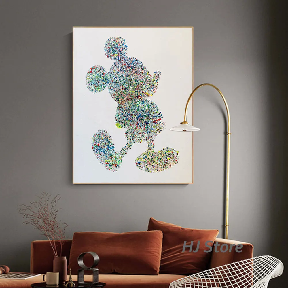 Splatter Paint Mickey Mouse