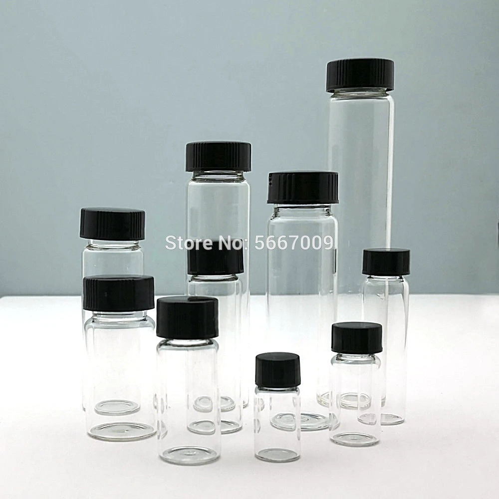 2ml To 60ml Transparent Glass Sample Vial Laboratory Reagent Bottle ...