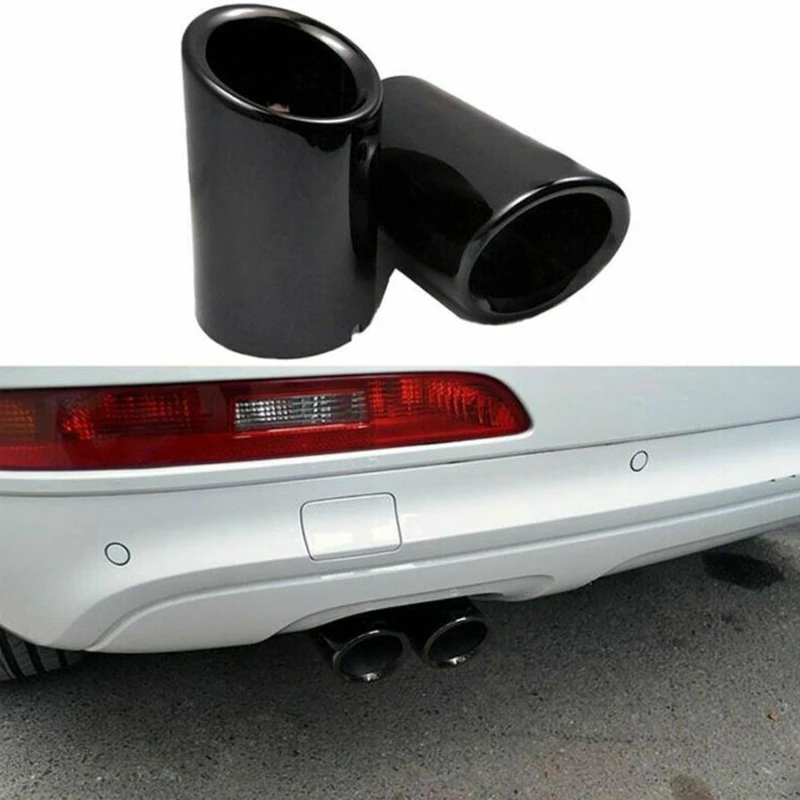 Pair-Car-Exhaust-Trim-Tip-Decoration-Muffler-Pipe-For-VW-Volkswagen ...