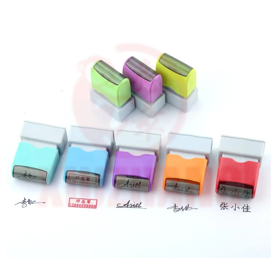 New Customized Self-inking Stamp Photosensitive Signature Stamp Diy ...