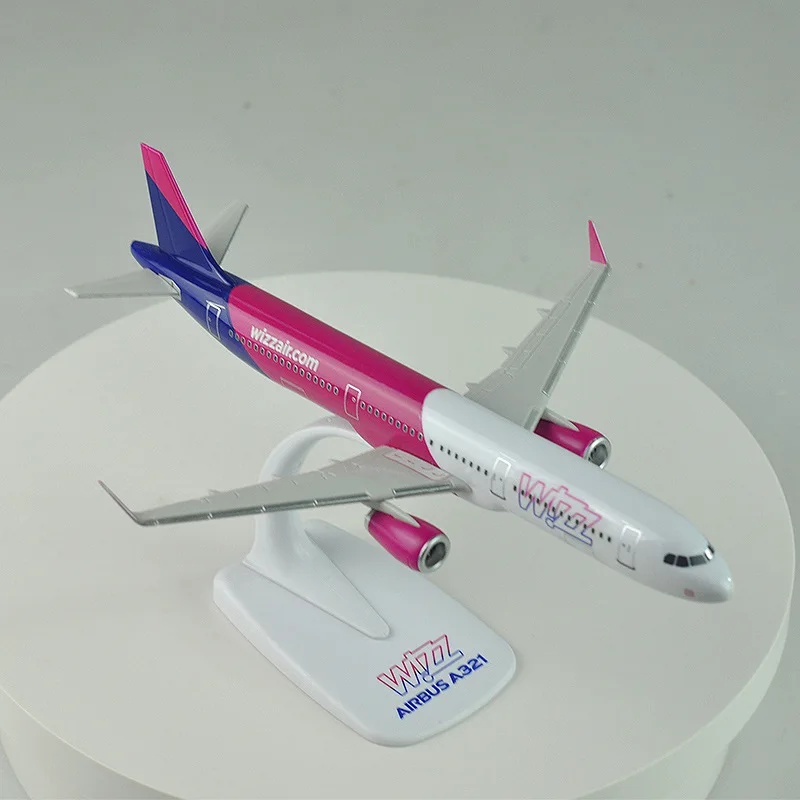 A321 Airplane Model Toys Wizz Air Aircraft Plane 22cm Assembly Resin ...