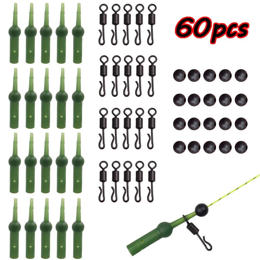 60Pcs-Carp-Fishing-Accessories-With-Rolling-Quick-Change-Swivels-Chod ...