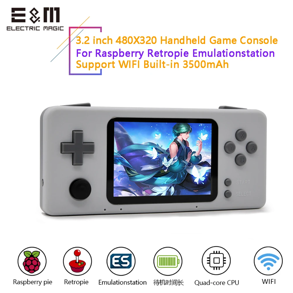 Inch Ips Rocker Handheld Game Console Emulationstation Retropie Raspberry Pi Cm3 Arcade Games