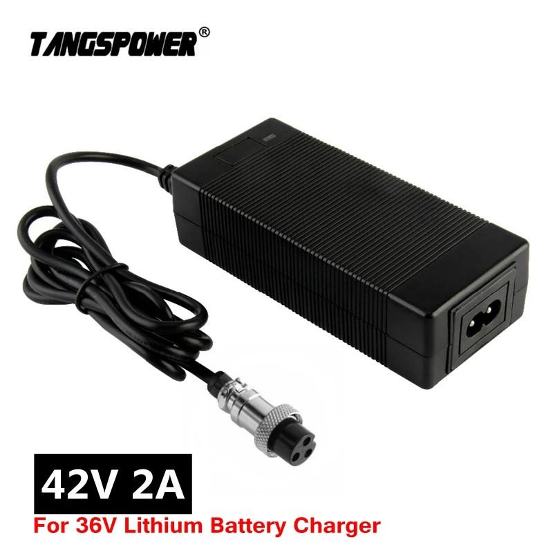 42v 2a Electric Bike Lithium Battery Charger For 36v Electric Scooter 3 ...