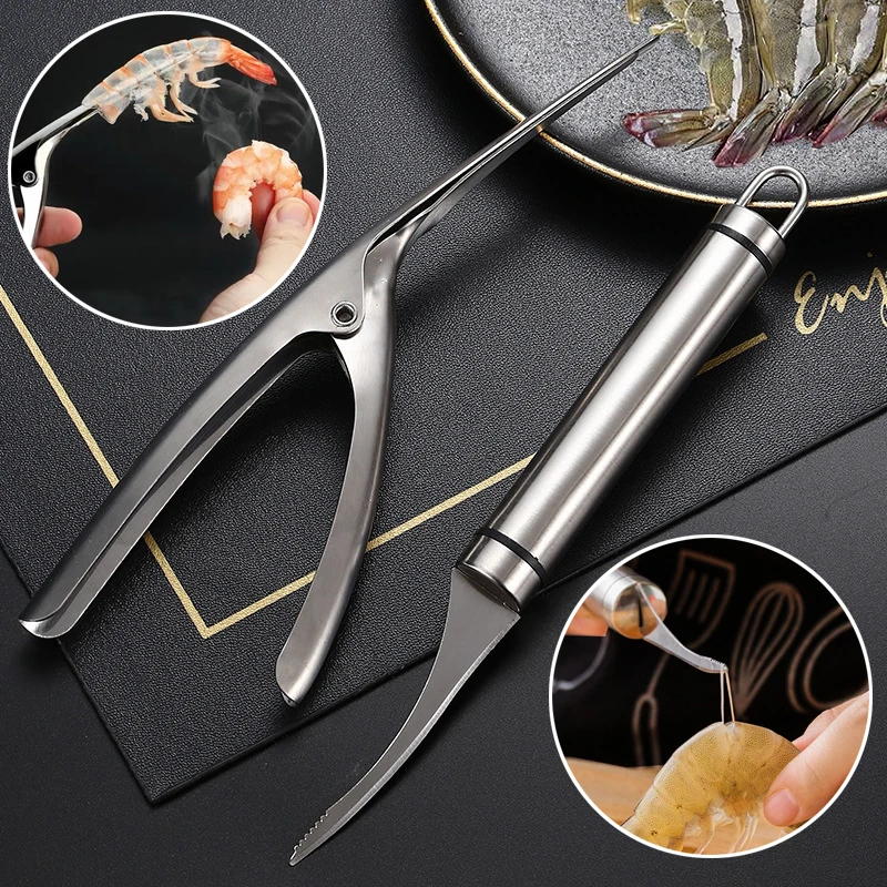2pcs-Stainless-Steel-Shrimp-Stripper-Safe-and-fast-Shrimp-Line-Cutter ...