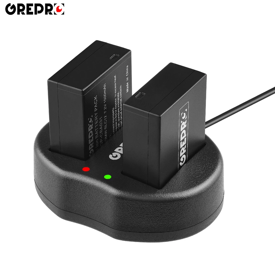 Camera Battery BM 2 Pack DMW-BLC12 High Capacity Batteries And Dual Bay ...