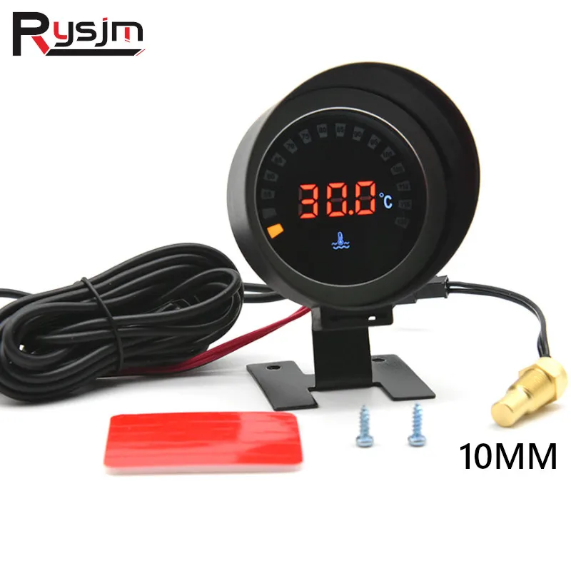 Universal-Round-Car-Digital-Water-Temperature-Gauge-LCD-Temp-Meter-With ...