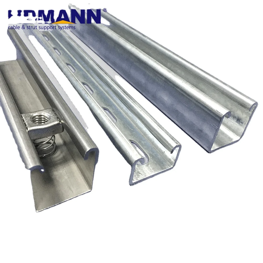 Hdg And Galvanized Steel Unistrut Channel/c Channel Steel Rail 41x41 ...