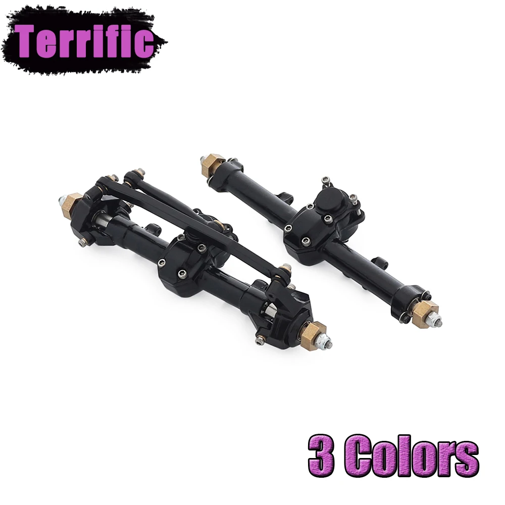 Metal Front & Rear Axle Set Anodized Assembled For 1/24 Rc Crawler ...