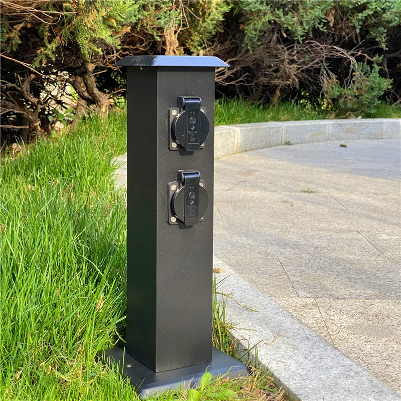 Outdoor Garden Socket 4-Way EU Sockets 16A 3680W Stainless Steel Energy ...