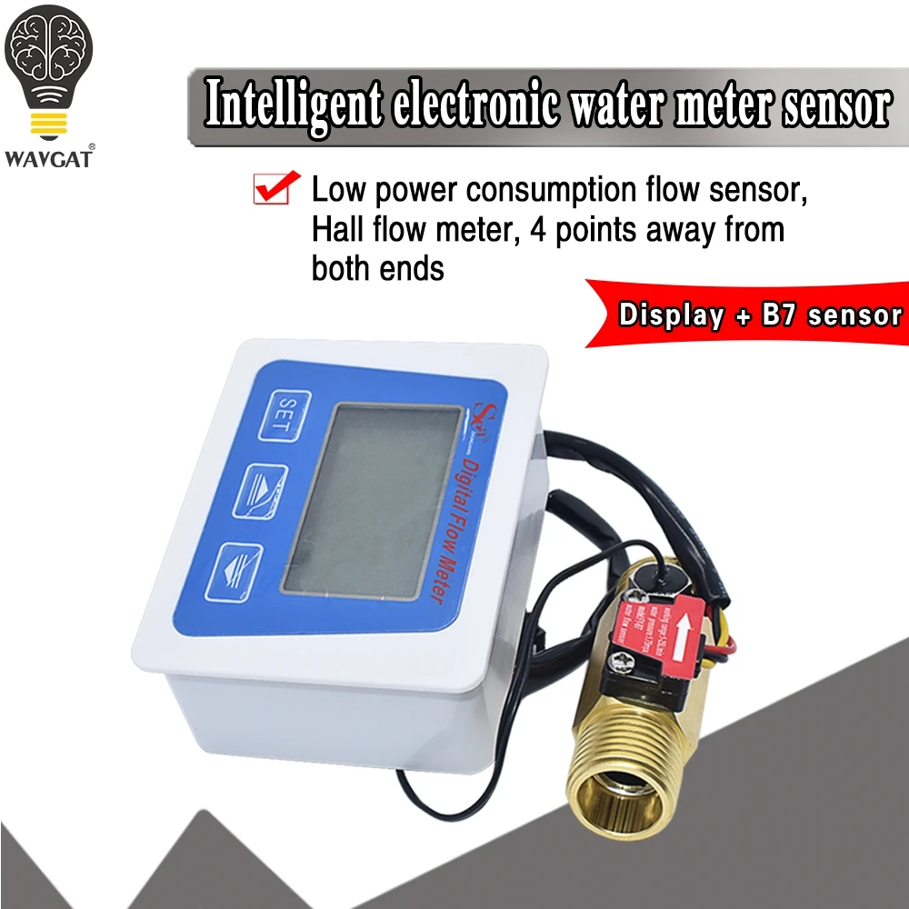 Digital-LCD-display-Water-flow-sensor-meter-flowmeter-totameter ...