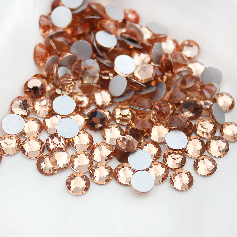 SS4-SS34-Champagne-Rhinestone-for-Nail-Art-1440-288pcs-Flatback-Non ...
