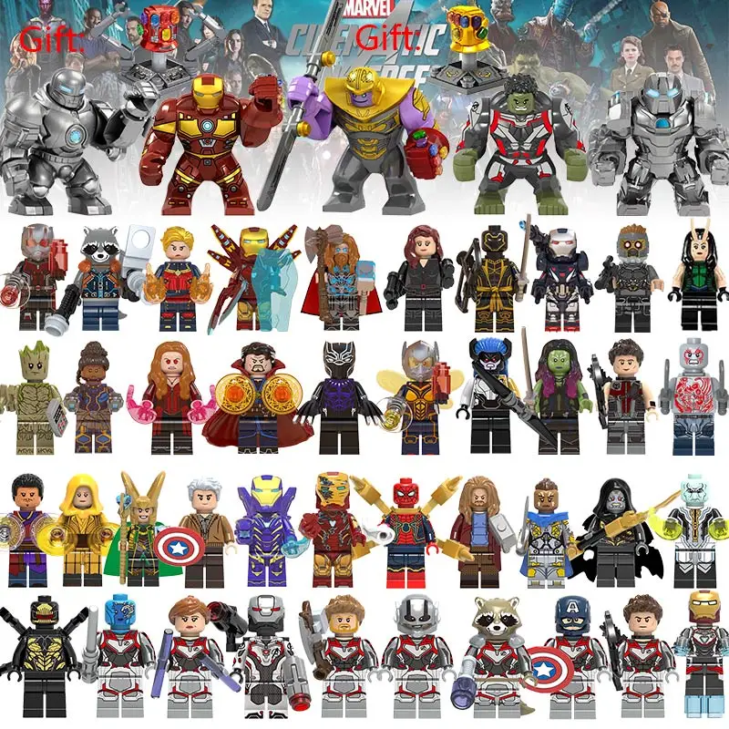 27Pcs/lot Tony Stark Super Heroes Building Blocks lEGOED Marvel ...