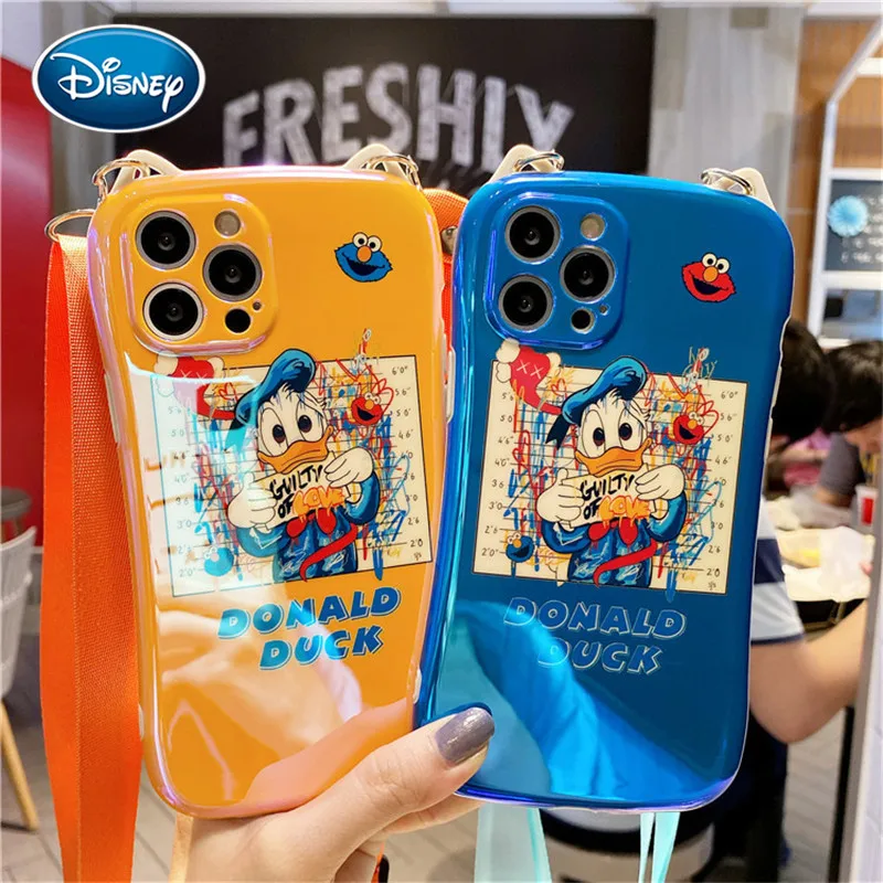 DISNEY Donald Duck with Cat Ears Mobile Phone Case for iPhone 12 11 Pro ...