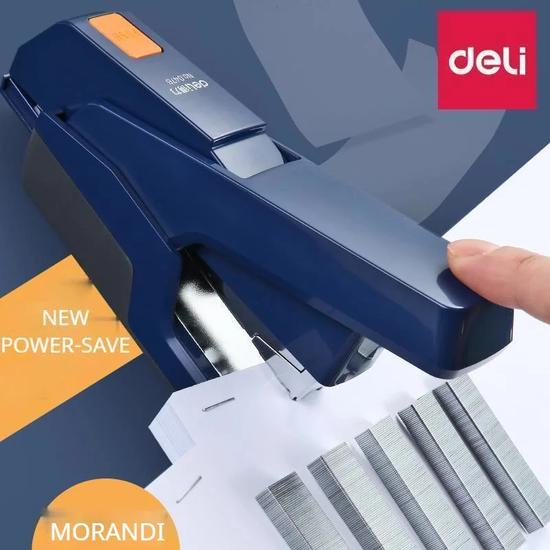 DELI Stapler effortless paper stapling machine 20 Sheet Morandi stapler ...