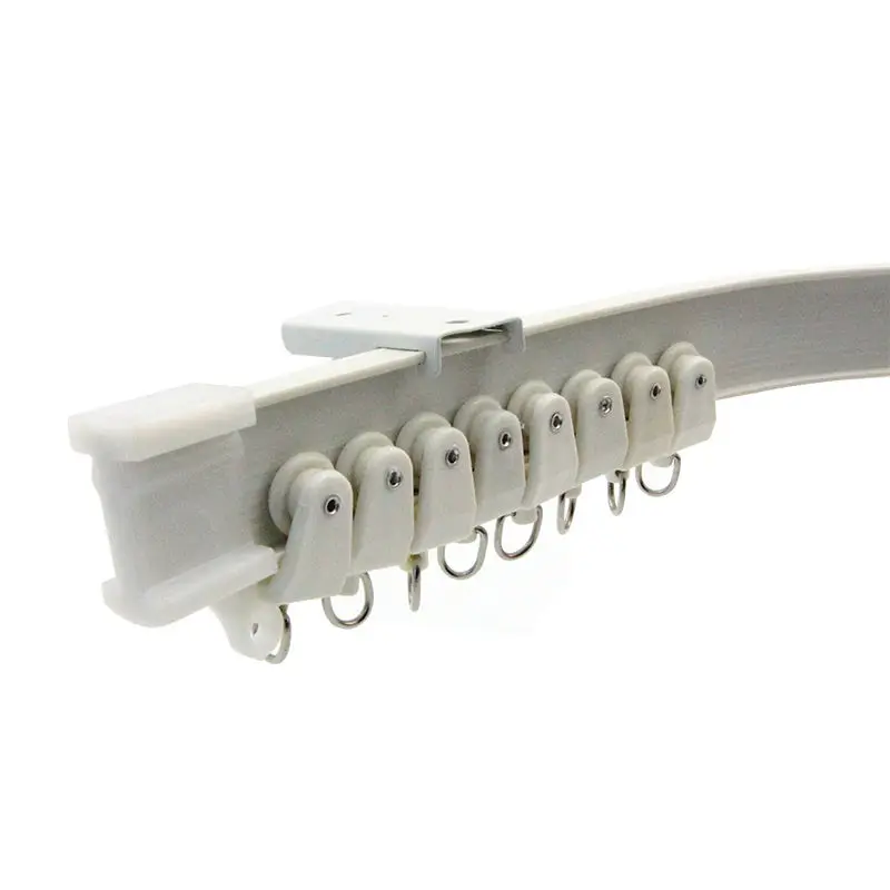 Flexible Top or Side Mounted Curtain Rail Plastic Flexible Decorative ...