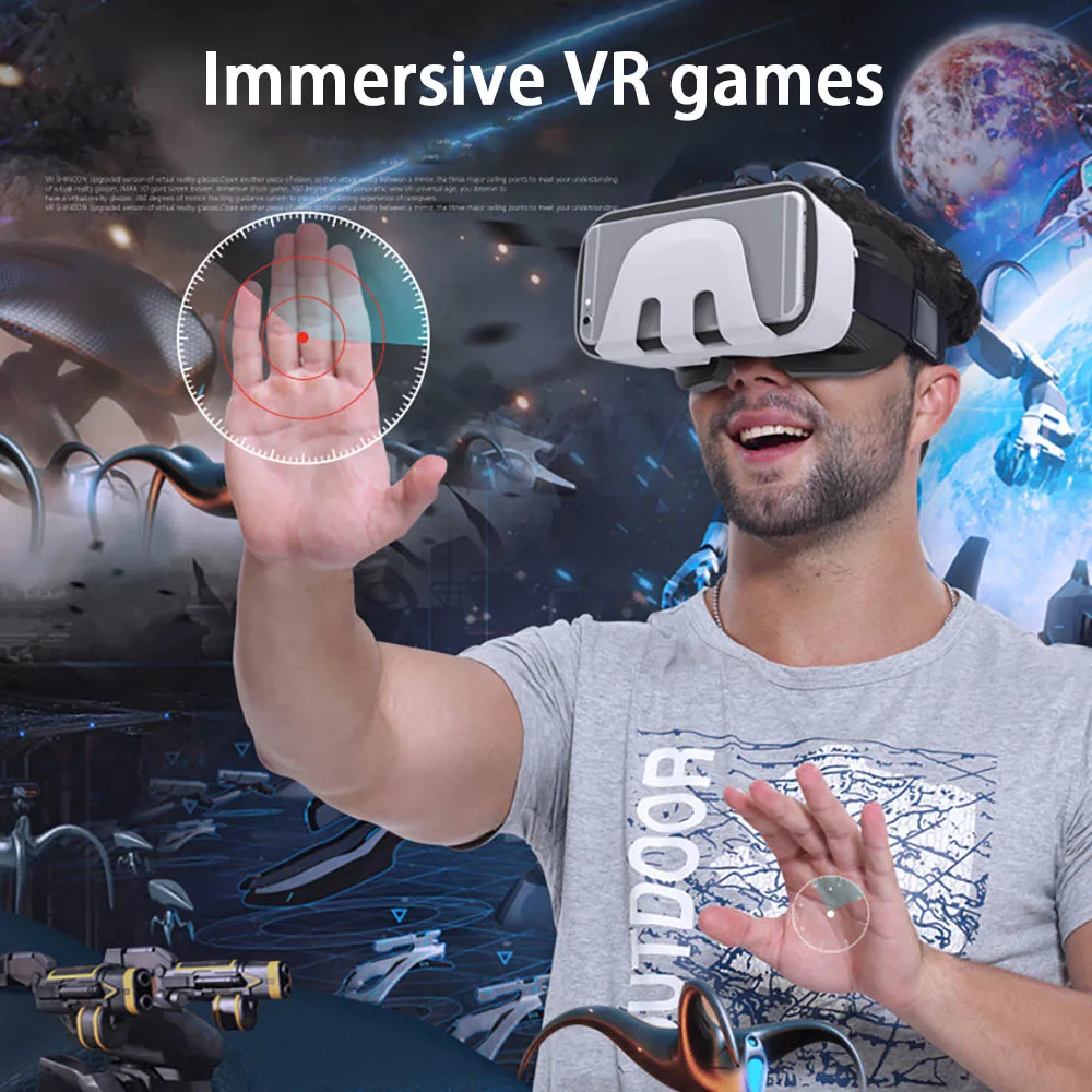 3D VR Glasses VR SHINECON 3D VR Headset แว่นตาเสมือนจริงสำหรับสมาร์ทโฟน ...