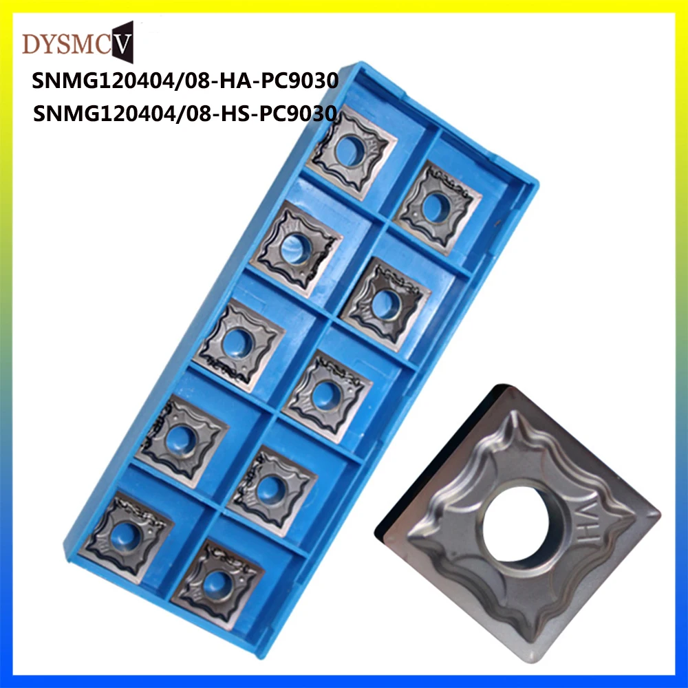 10pcs SNMG120404 HS PC9030 Carbide Inserts SNMG 120408 HA Stainless ...