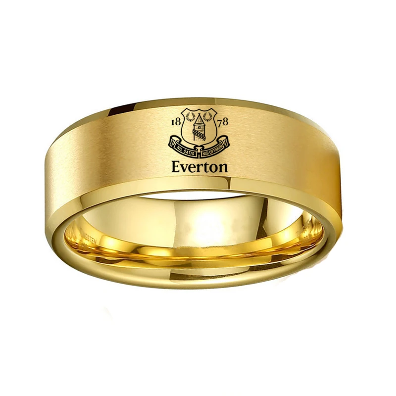 Everton F.C Football Club Logo Fans Ring 8mm Custom DIY Laser Name Logo ...