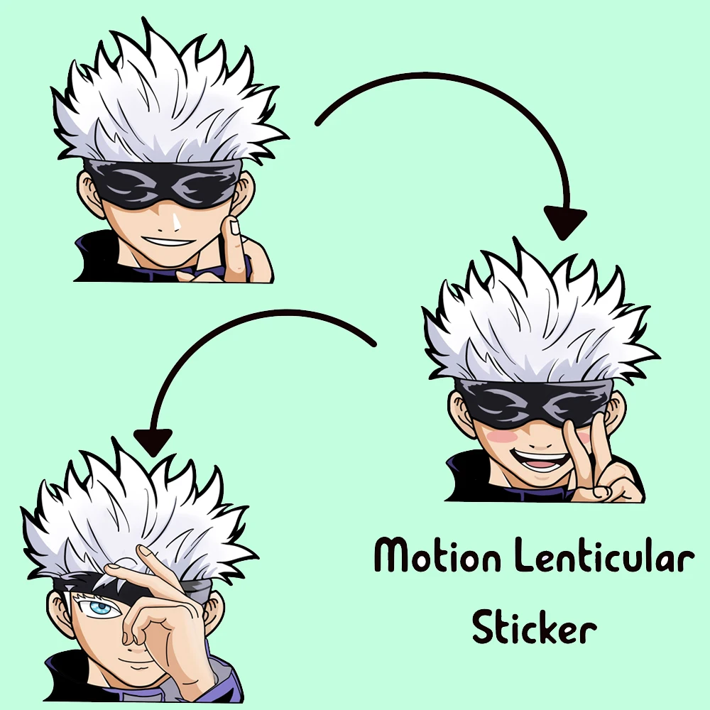 Papercraft Gojo Satoru Car Stickers Jujutsu Kaisen Anime Sticker Laptop ...