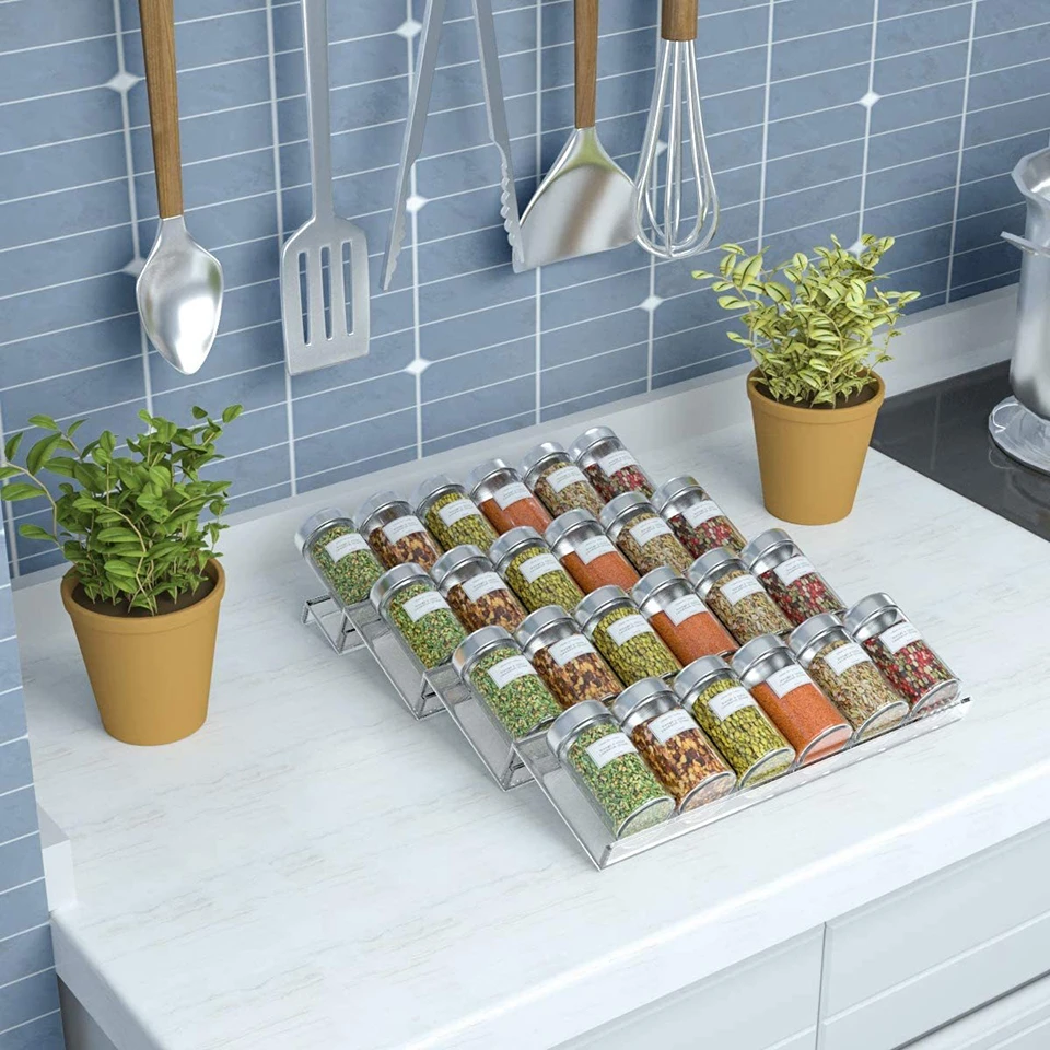 Tier Spice Drawer Organizer Seasoning Bottle | Kitchen Storage ...