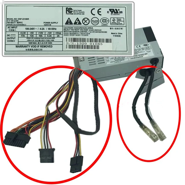 Original PSU For Enhance Dell PowerVault PV 124T 160W Switching Power ...