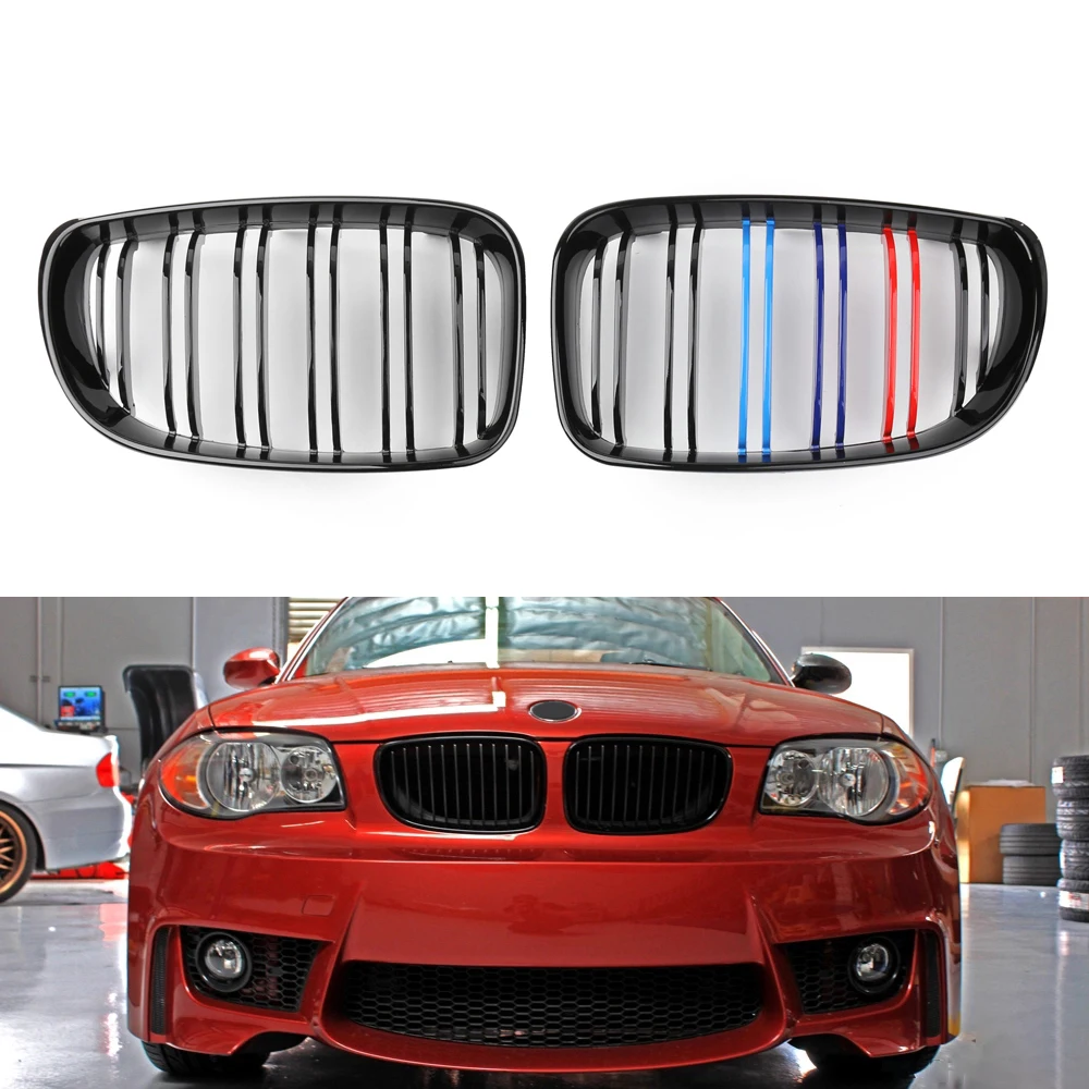 Car Styling Dual Slats Front Kidney Grill Racing Grills Replacement For ...