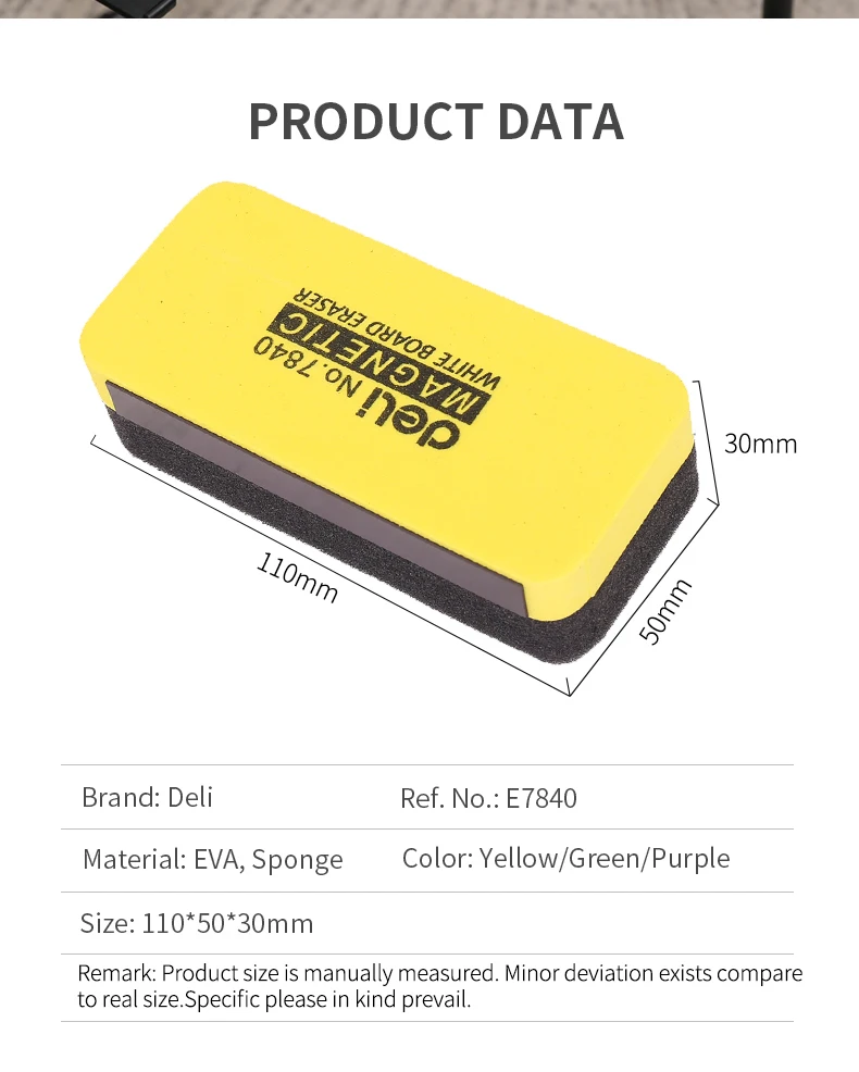 Tableau effaçable,Random Color--effaceur magnétique pour tableau blanc ...