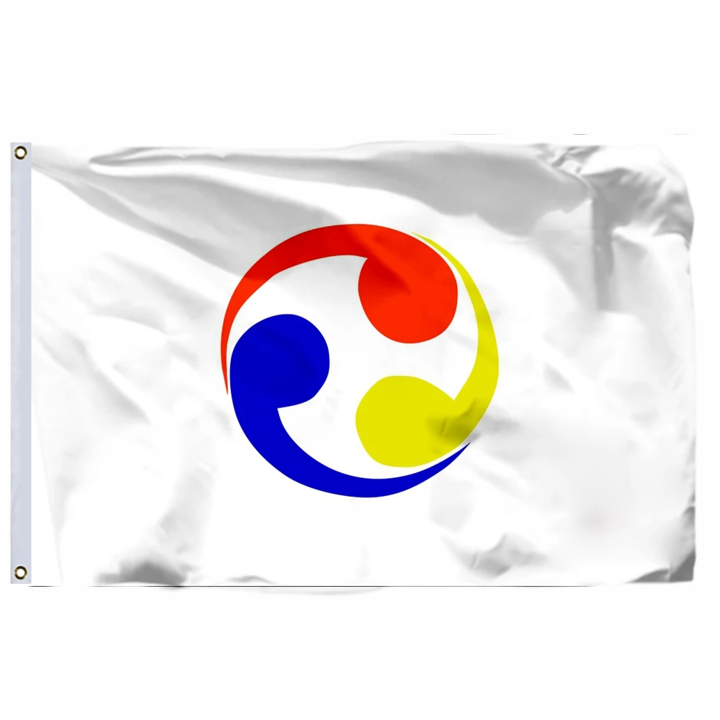 Ryukyu Kingdom Flag 90x150cm 3x5ft 120g 100D Polyester Double Stitched ...