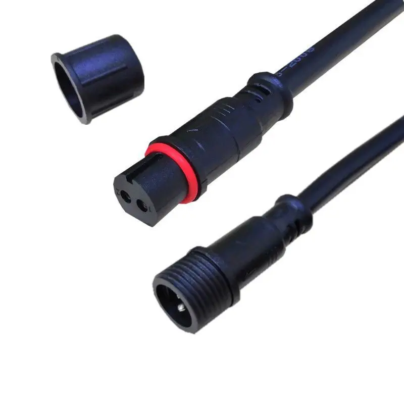 xConnect 2 Core BLACK Waterproof pigtail,20cm long each;male and female ...