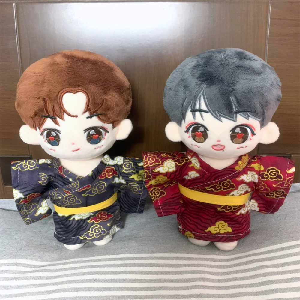 Handmade 15cm 20cm Plush Doll Clothes Outfit Kimono Suit For Bangtan ...