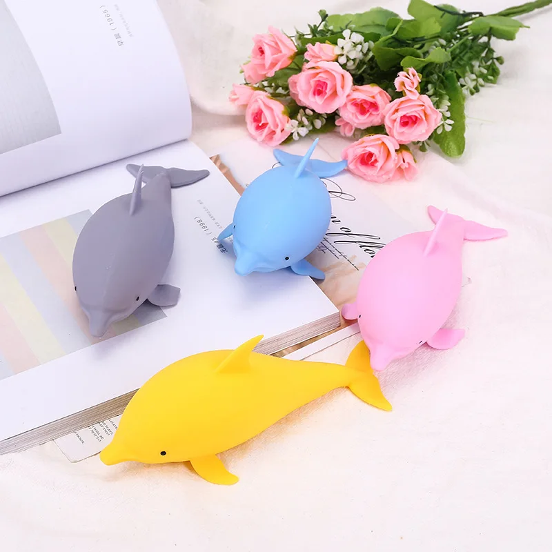 Creative-decompression-hand-holding-multicolor-dolphin-vent-ball-toys ...
