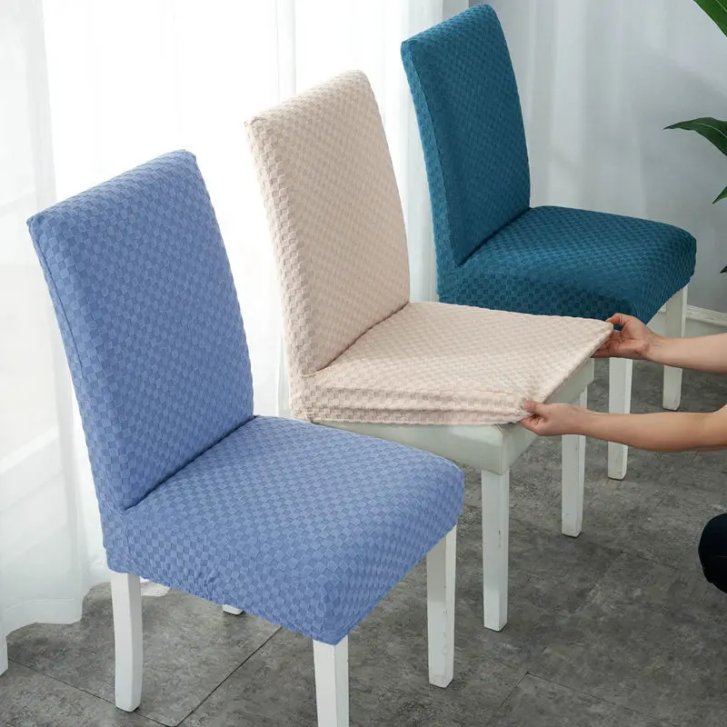 Square-Jacquard-Fabric-Chair-Cover-Elastic-Spandex-Chair-Covers-For ...