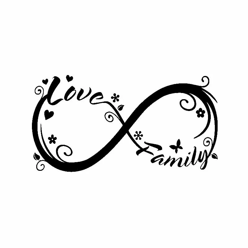 Stickers, Labels & Tags Paper & Party Supplies Infinity Symbol Forever ...