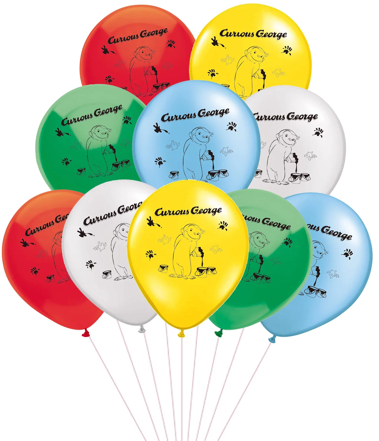 Curious George Birthday Balloons
