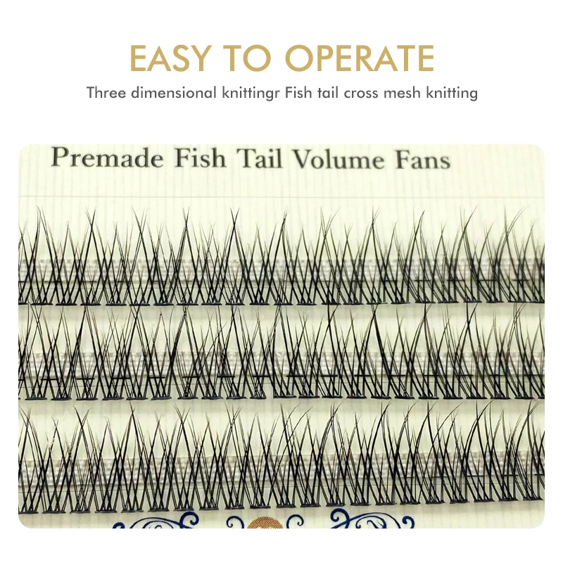 Fish Tail shaped Eyelash Extension 10D/12D False 3D Mink Eyelashes ...