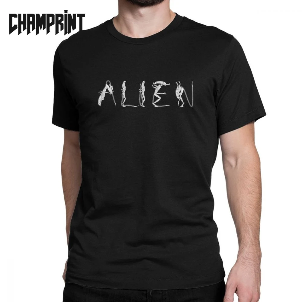 Men's Alien Covenant T Shirts Alien vs Predator Movie Cotton Tops ...