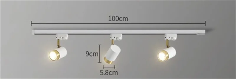 Ceiling Semi-Flush Mount LED Track Spotlight Fixtures