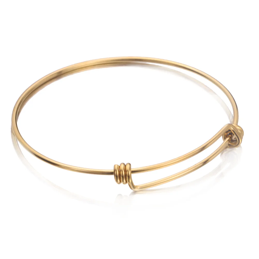 5pcs-lot-Gold-Stainless-Steel-DIY-Charm-Bangle-65mm-Jewelry-Finding ...