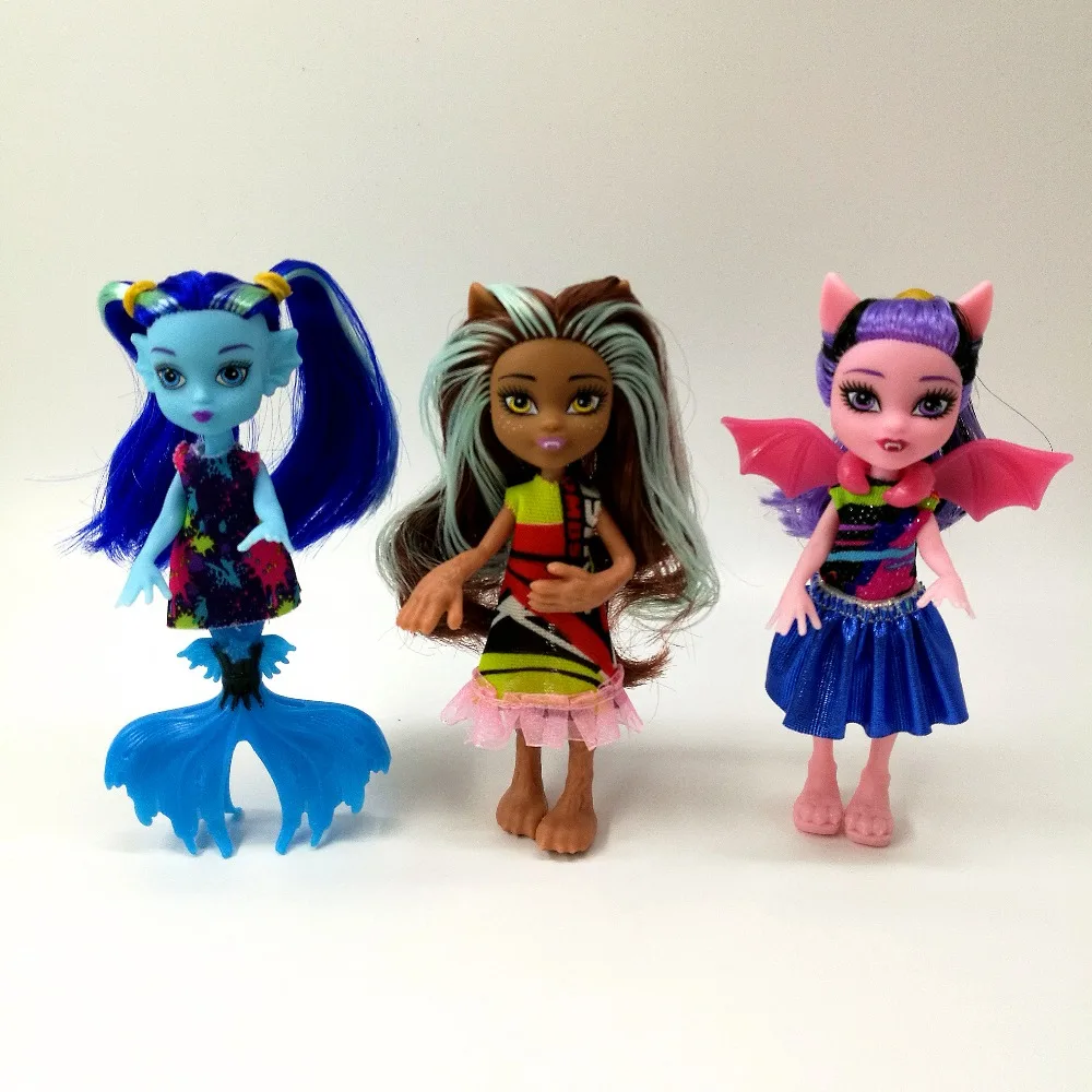 3 PCS/Set Dolls New Style high dolls Monster fun high Moveable Joint ...