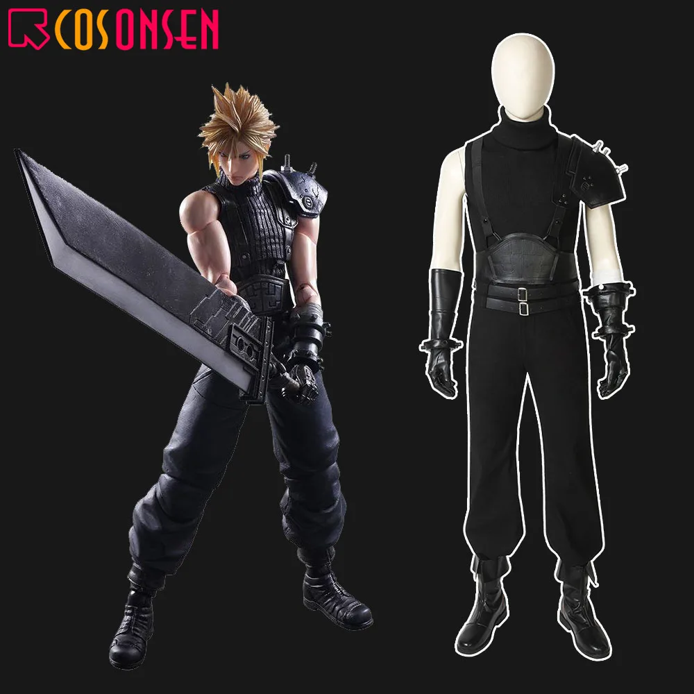 Final-Fantasy-VII-Remake-Cloud-Strife-Cosplay-Costume-Halloween-Adult ...