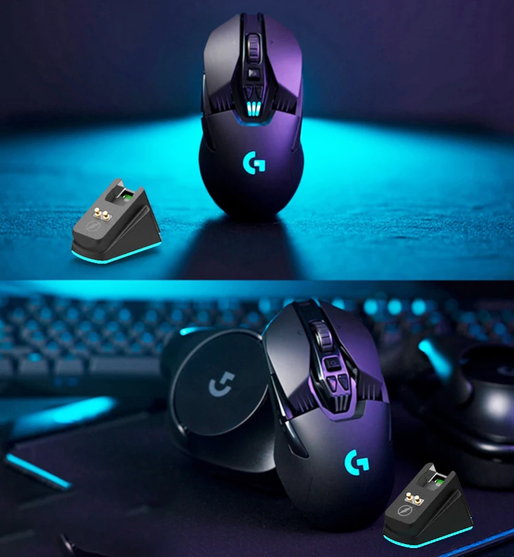 Mouse logitech gpw 1/2 series g502 g903 g703 pro, doca de carregamento sem fio, esporte ...