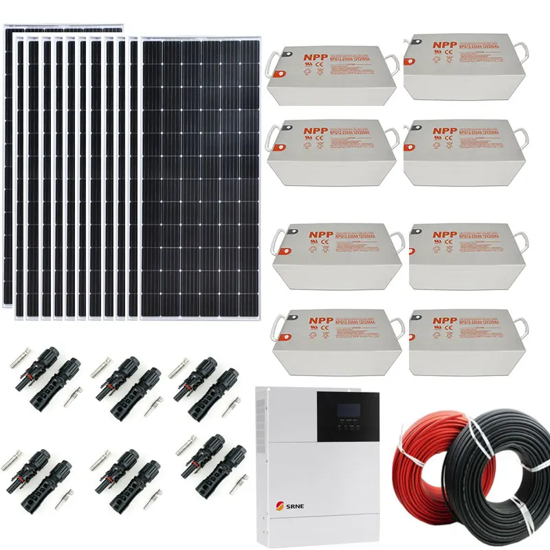Solar-Panel-Kit-Complete-With-Battery-5KW-220V-110V-Off-Grid-System-For ...