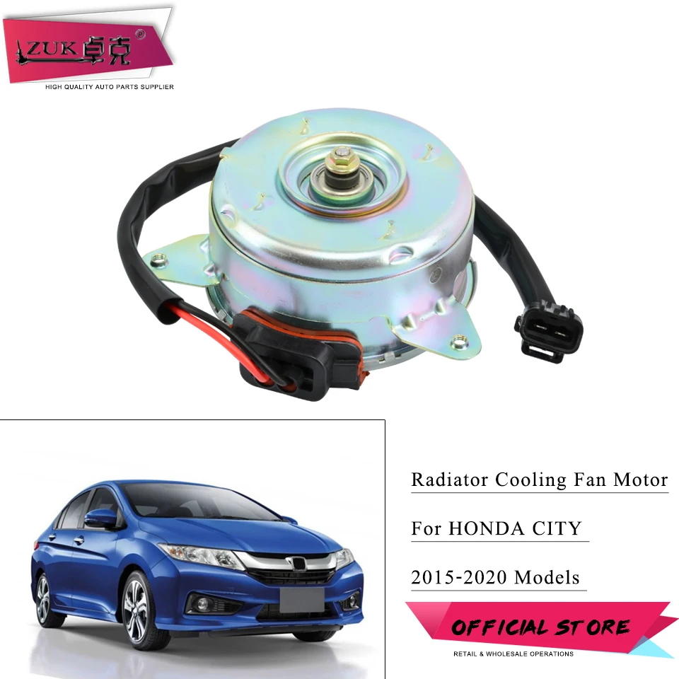 ZUK-For-City-2015-2020-Radiator-Cooling-Fan-Motor-For-HONDA-GM6-For-1 ...