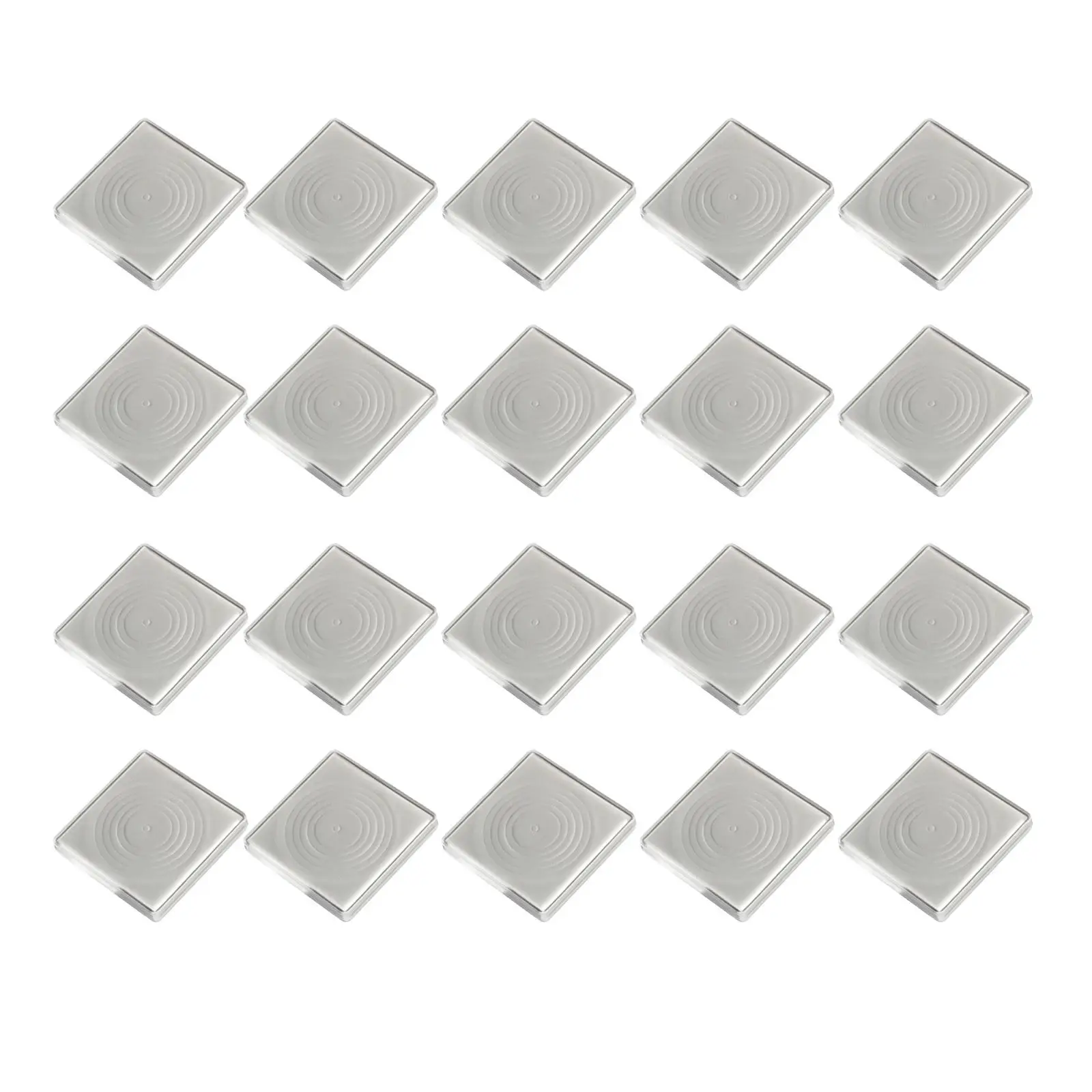 20PCS-Plastic-Square-Coin-Holder-Capsules-Container-Coin-Transparent ...