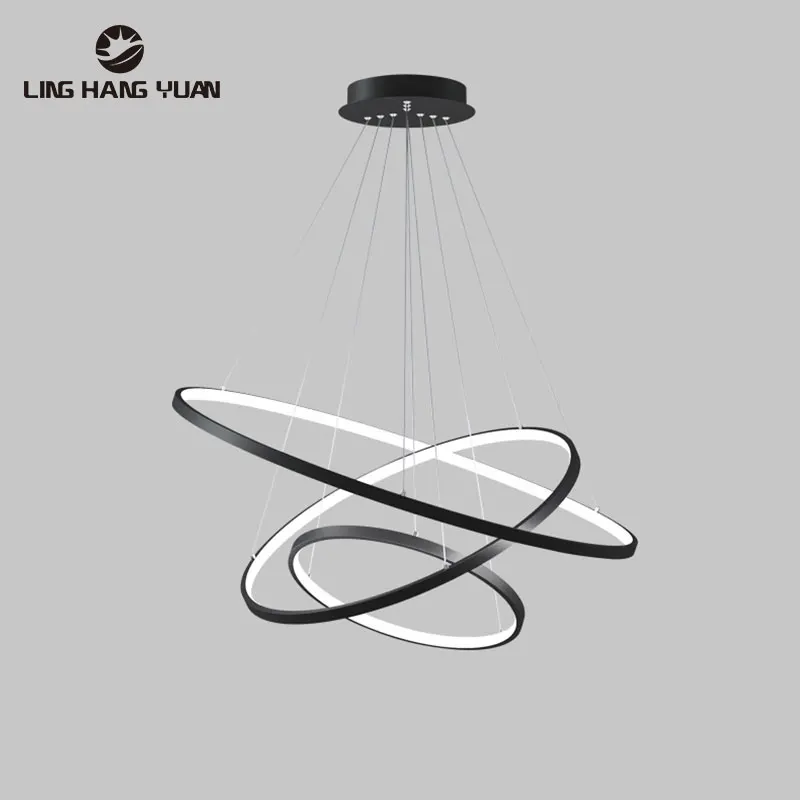 Lumin-ria-pendente-de-teto-moderna-luz-branca-e-preta-de-60-80cm-para ...