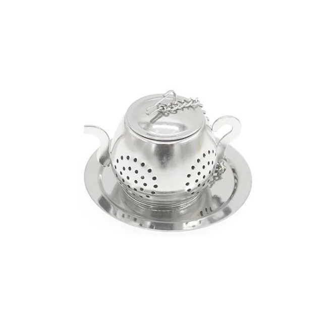 Stainless Steel Teapot Shape Tea Infuser Spice Flower Tea Strainer ...