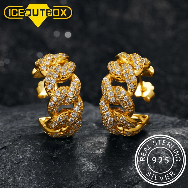 Diamond Earrings For Men In Box