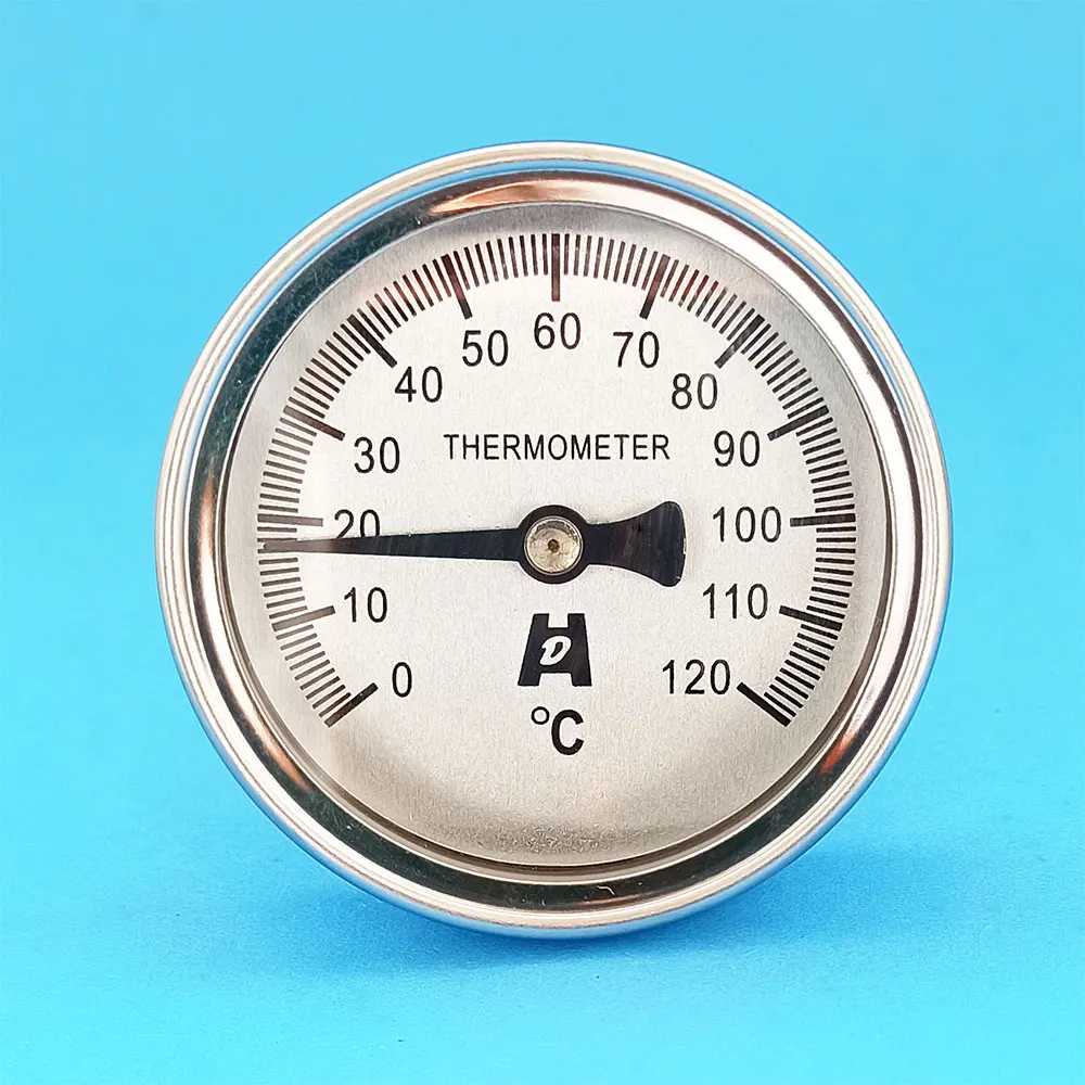 Stainless Steel Dial Bimetal Probe Thermometer Household Boiler Brewing ...